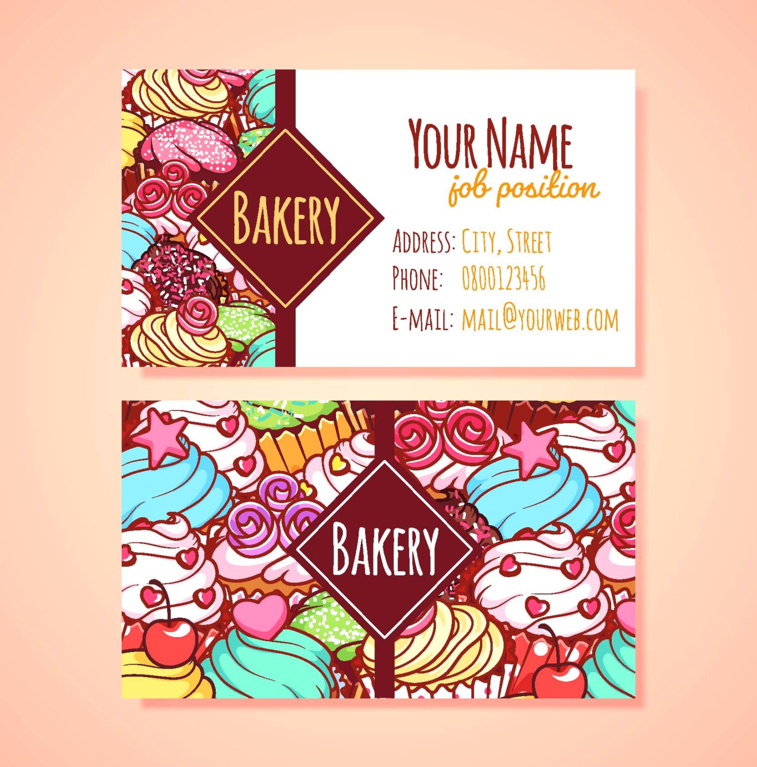 20 Bakery Business Card Examples for Pastry Shops | UPrinting