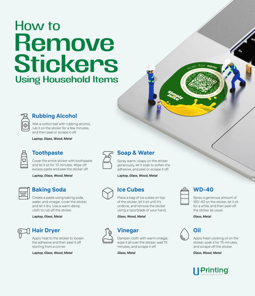 Sticker Shift: How to Remove Stickers Safely | UPrinting