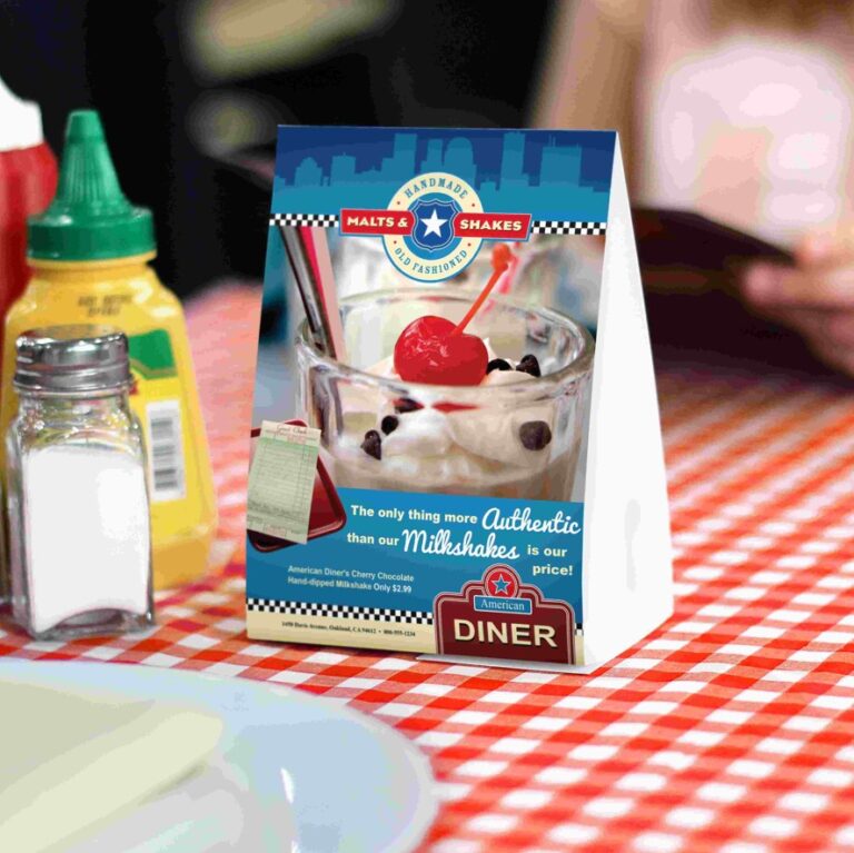 Common Table Tent Sizes for Restaurants and Events | UPrinting